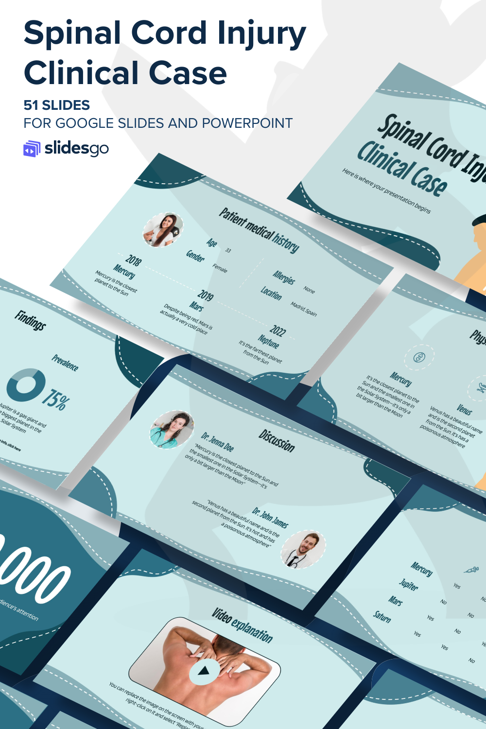 Spinal Cord Injury Clinical Case | Google Slides & PowerPoint