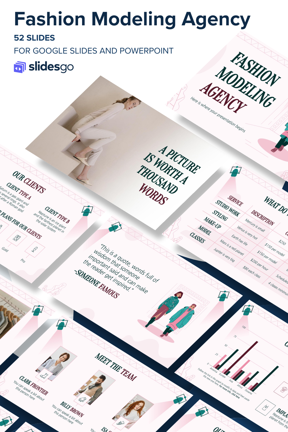 Fashion Modeling Agency | Google Slides and PowerPoint