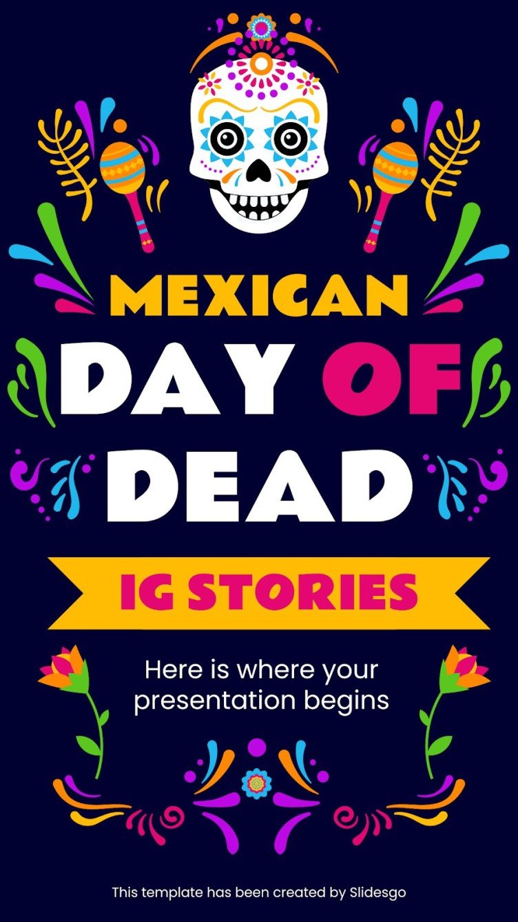 Mexican Day of the Dead IG Stories | Google Slides & PPT