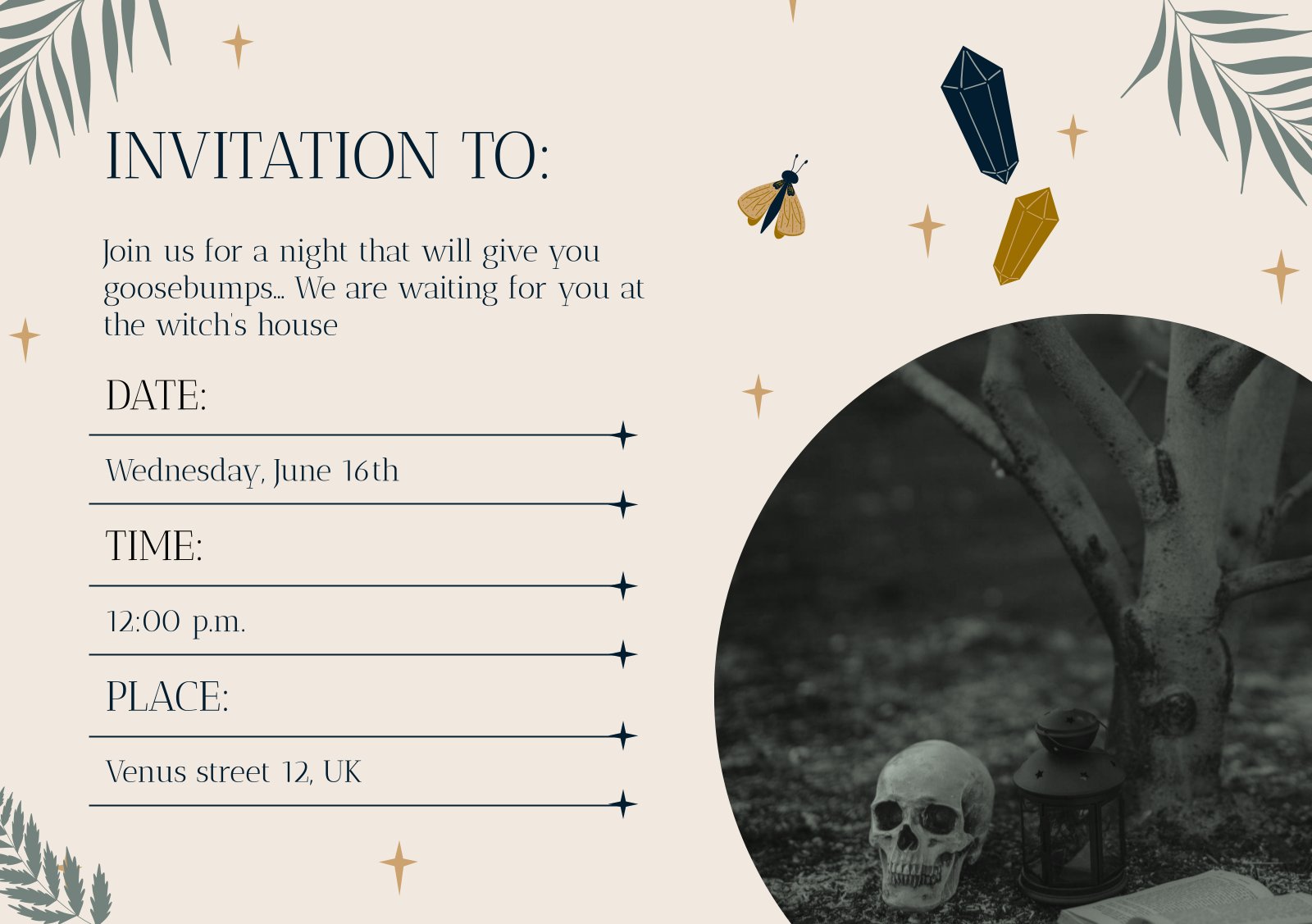 Halloween High School Party Invitations | Google Slides & PPT