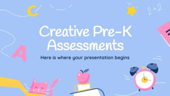 Creative Pre-K Assessments Google Slides & PPT template