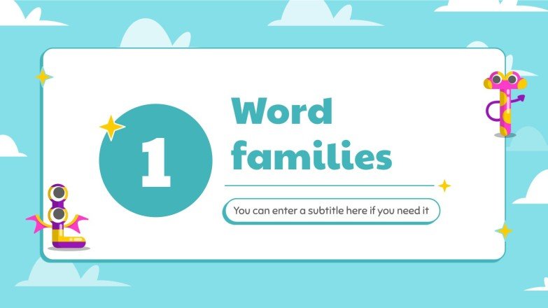 Reading Word Families for Pre-K | Google Slides & PPT