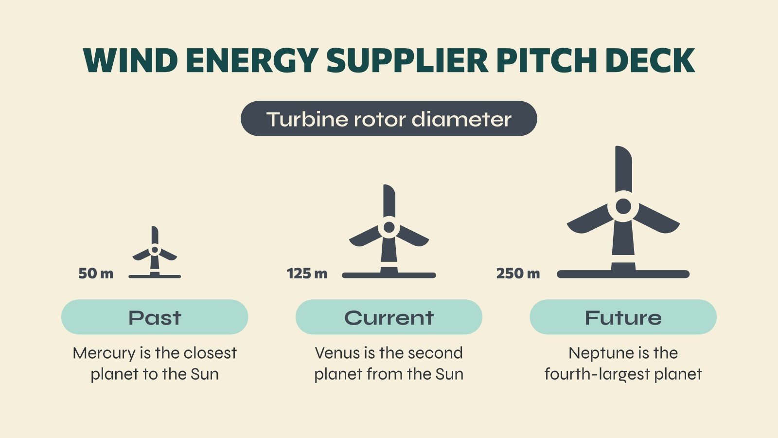 Wind Energy Supplier Pitch Deck Infographics | Google Slides