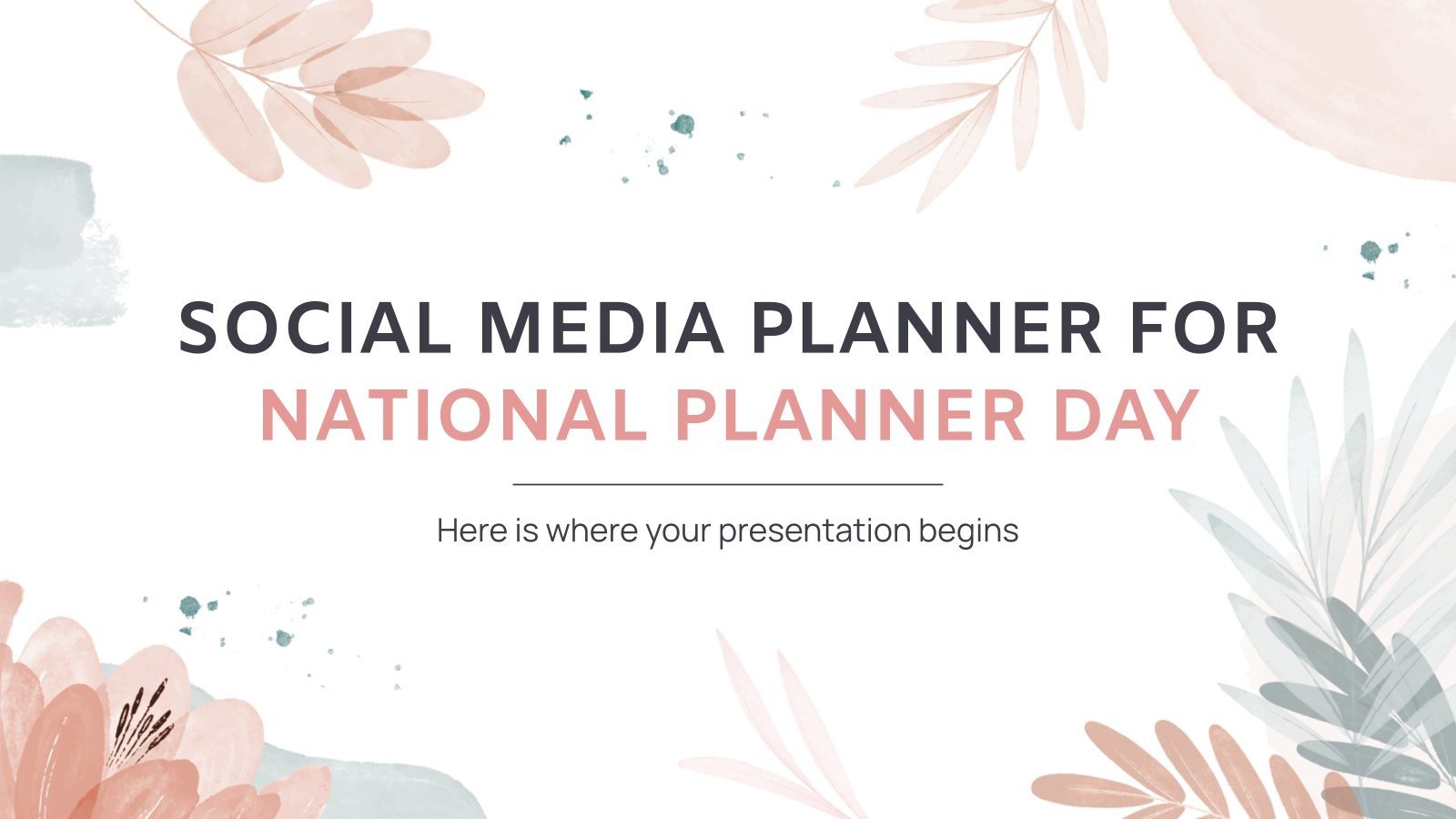 Social Media Planner for National Planner Day