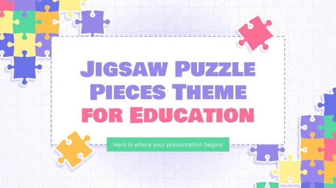 Jigsaw Puzzle Pieces Theme for Education | Google Slides & PPT