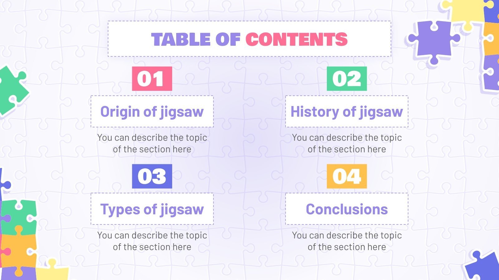 Jigsaw Puzzle Pieces Theme for Education | Google Slides & PPT