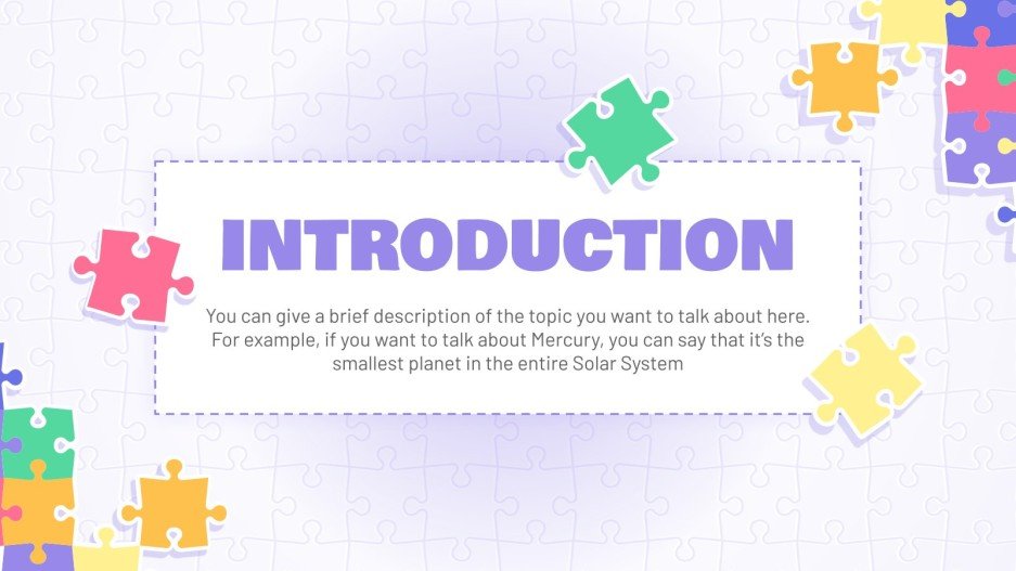 Jigsaw Puzzle Pieces Theme for Education | Google Slides & PPT