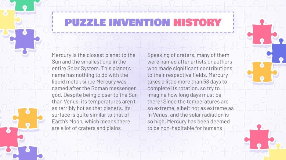 Jigsaw Puzzle Pieces Theme for Education | Google Slides & PPT