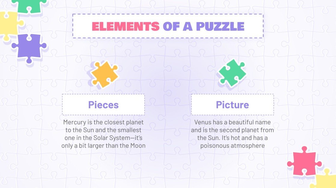 Jigsaw Puzzle Pieces Theme for Education | Google Slides & PPT