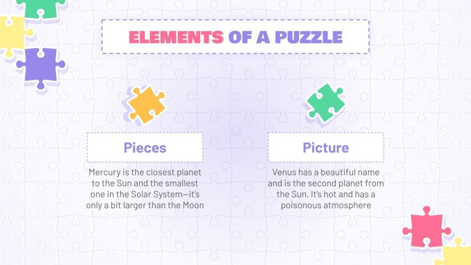 Jigsaw Puzzle Pieces Theme for Education | Google Slides & PPT