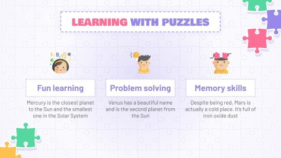 Jigsaw Puzzle Pieces Theme for Education | Google Slides & PPT