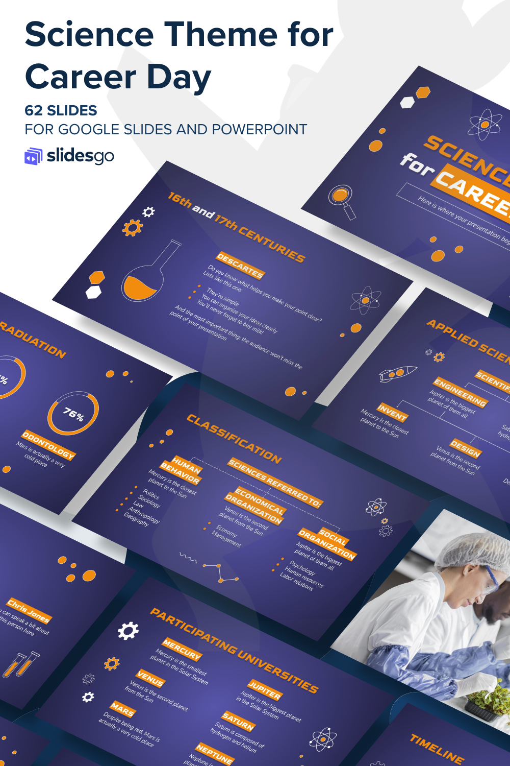 Science Theme for Career Day | Google Slides & PowerPoint
