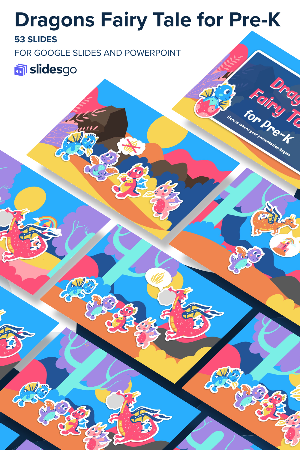 Dragons Fairy Tale for Pre-K | Google Slides and PPT