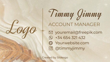 Elegant Contact Information Business Card