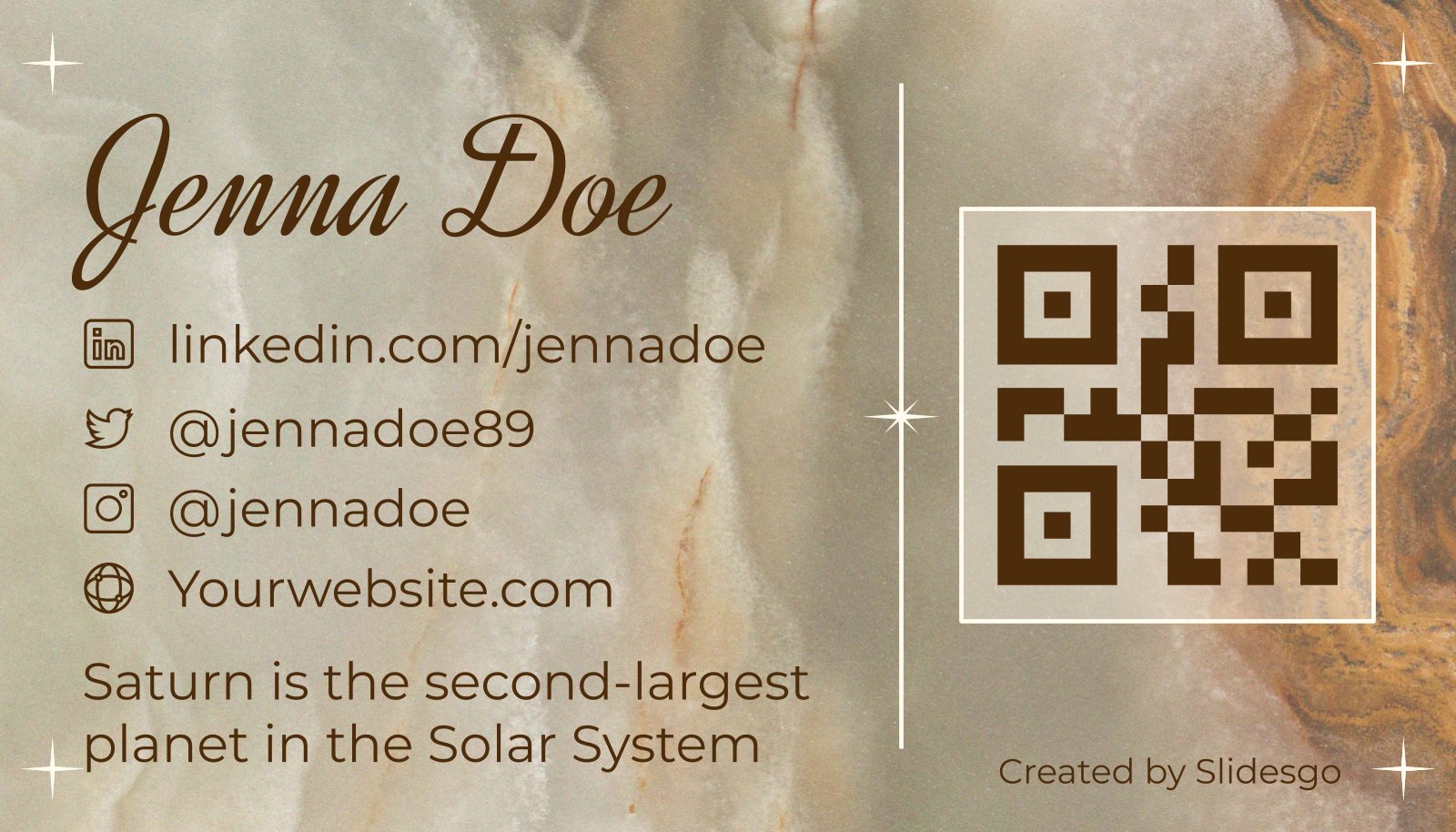 Elegant Contact Information Business Card