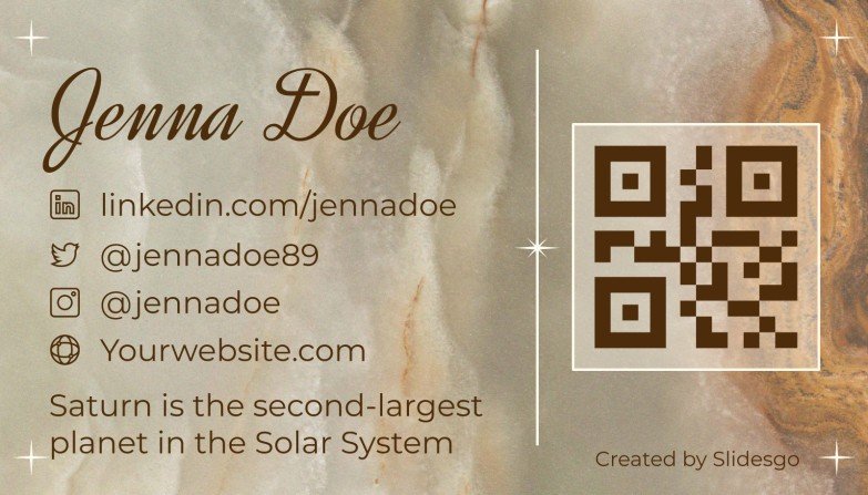 Elegant Contact Information Business Card