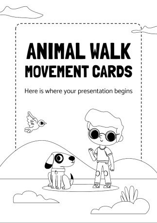 Animal Walk Movement Cards | Google Slides & PowerPoint