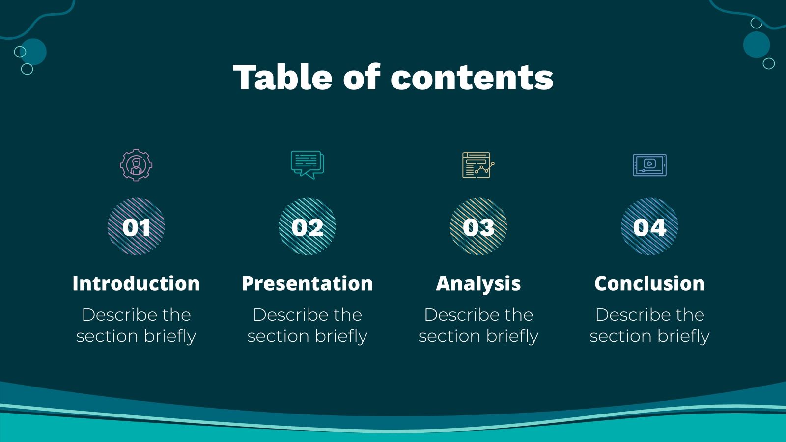 SEO Monthly Project Report Google Slides and PPT template