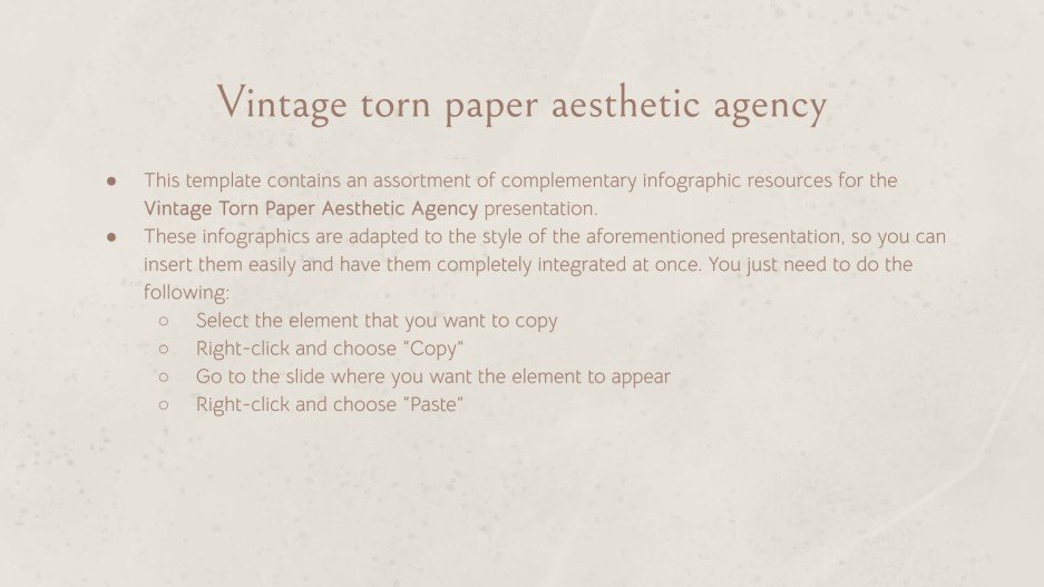 Infografías de diseño vintage con estética de papel rasgado