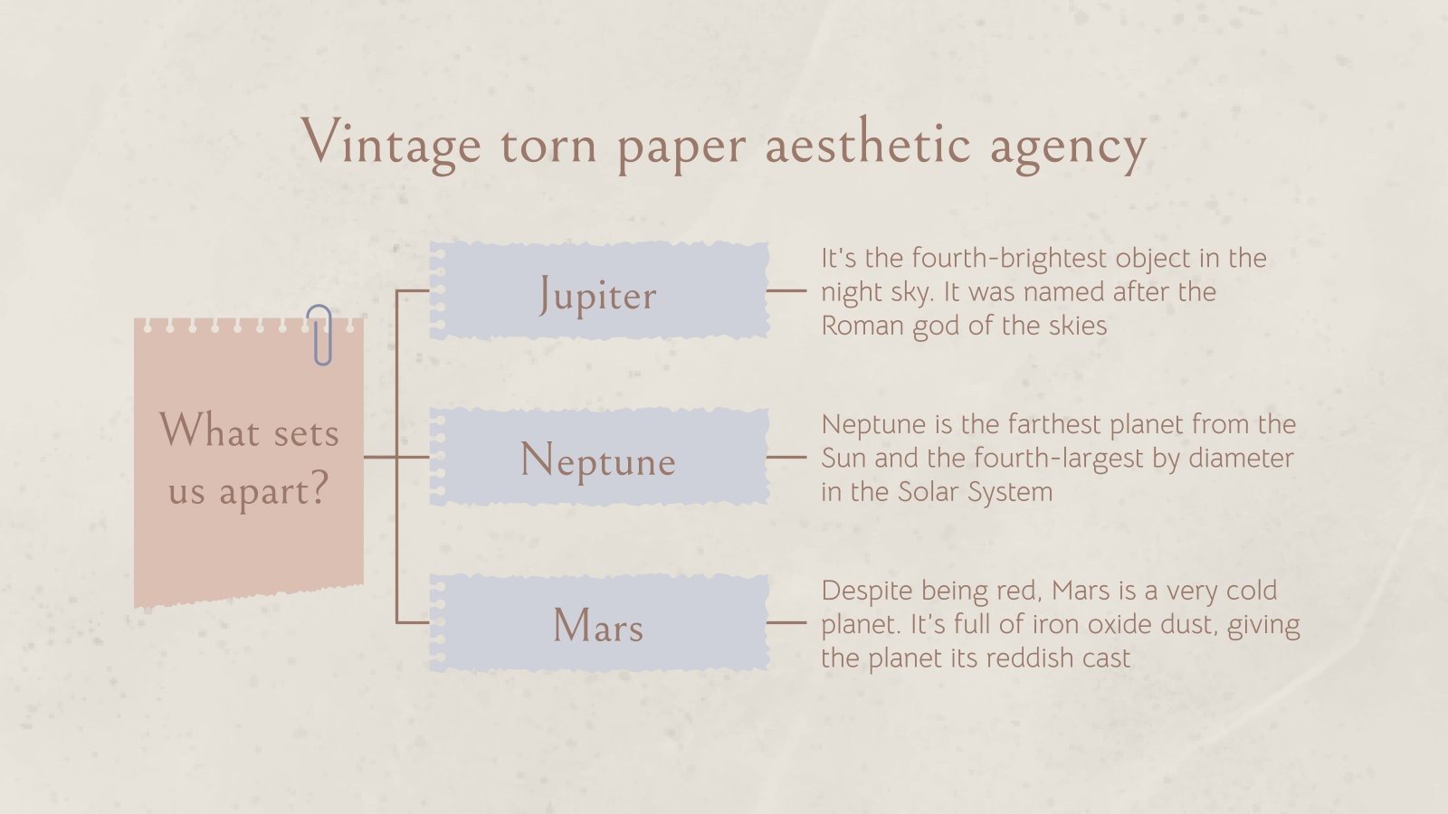 Infografías de diseño vintage con estética de papel rasgado