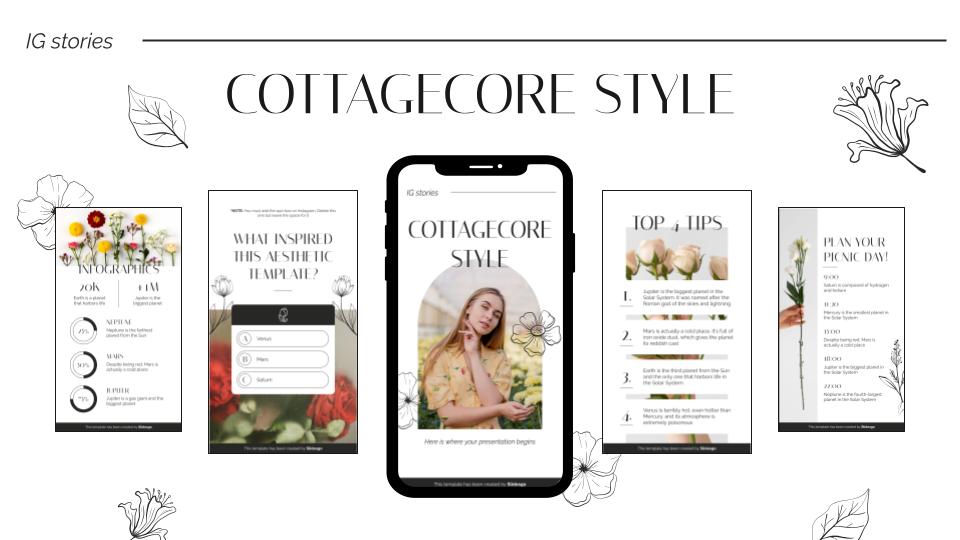 Cottagecore Style IG Stories Presentation