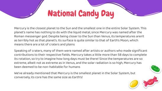 Let's Celebrate National Candy Day! | Google Slides & PPT