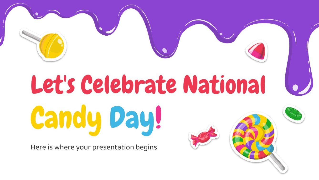 Free Candy Google Slides and PowerPoint templates
