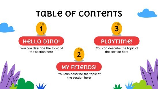 Histoires de dinosaures pour enfants | Google Slides et PPT