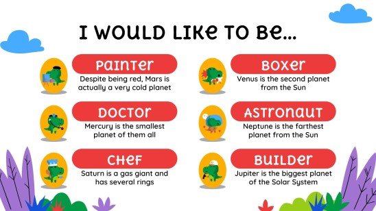 Histoires de dinosaures pour enfants | Google Slides et PPT