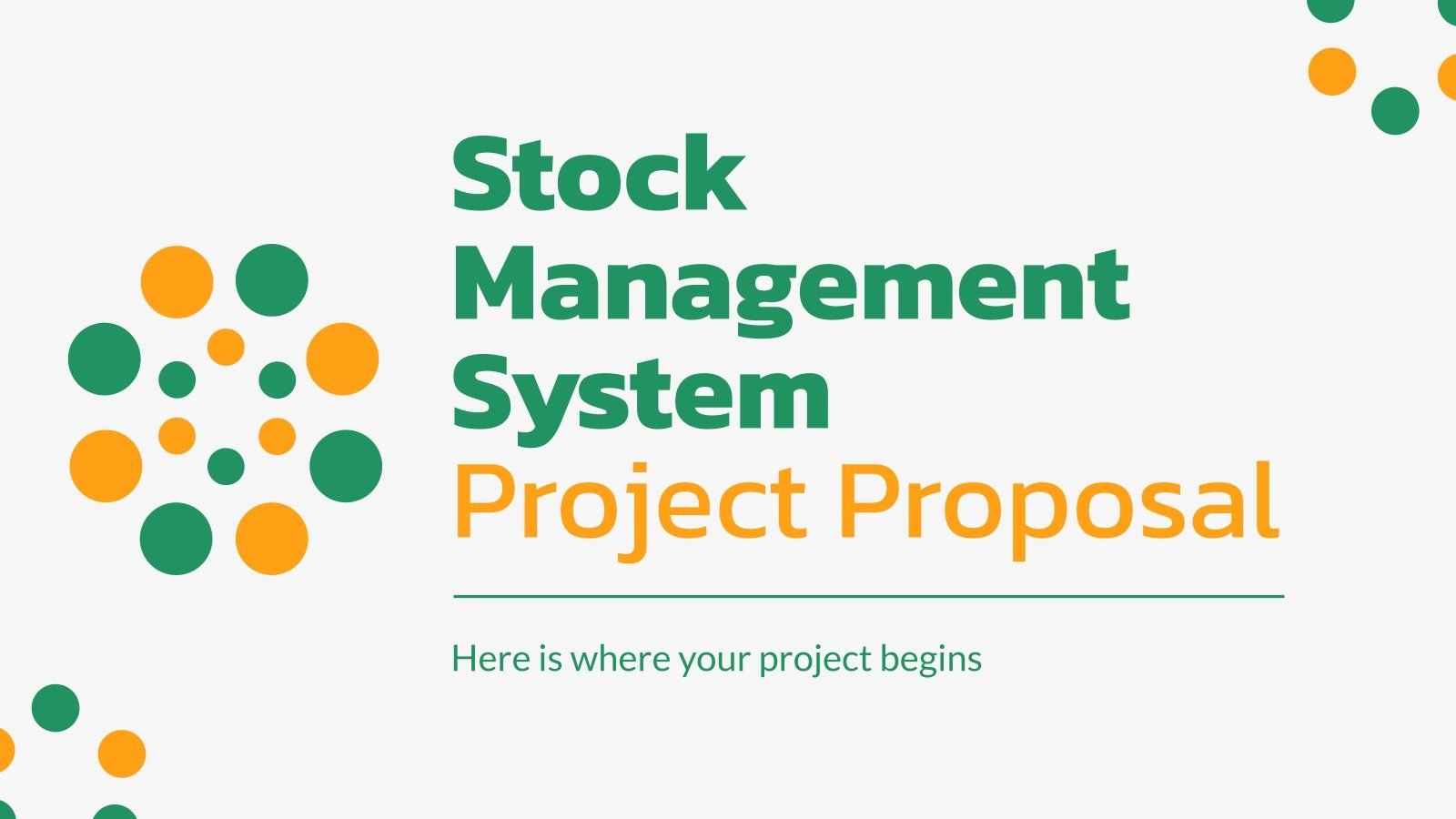 Stock Management System Project Proposal | Google Slides & PPT