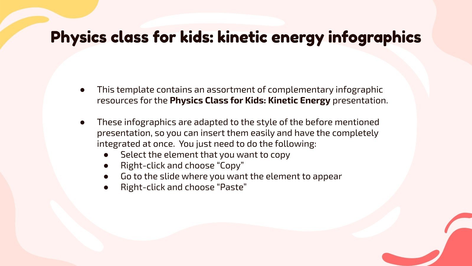 Physics Class for Kids: Kinetic Energy Infographics