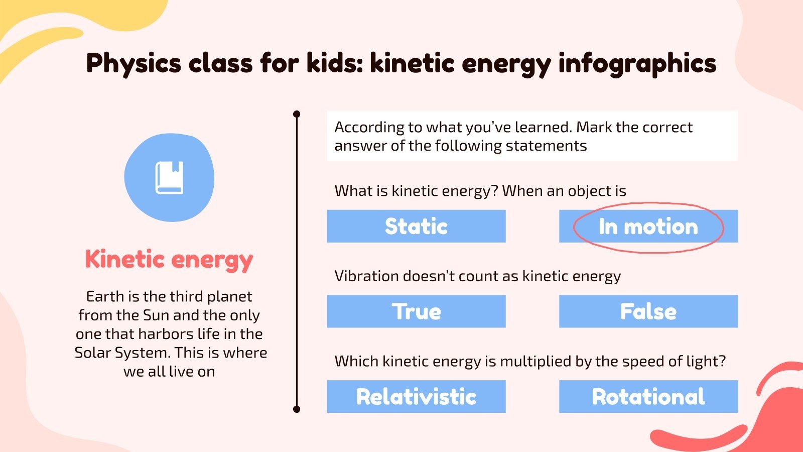 Physics Class for Kids: Kinetic Energy Infographics
