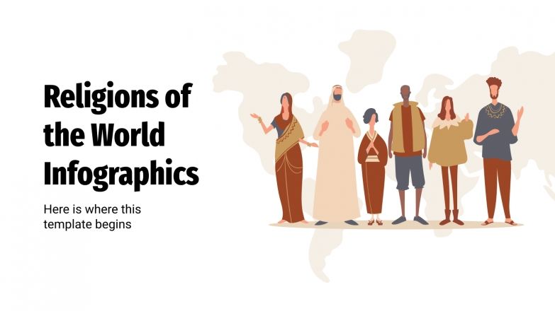 Religions of the World Infographics for Google Slides and PowerPoint