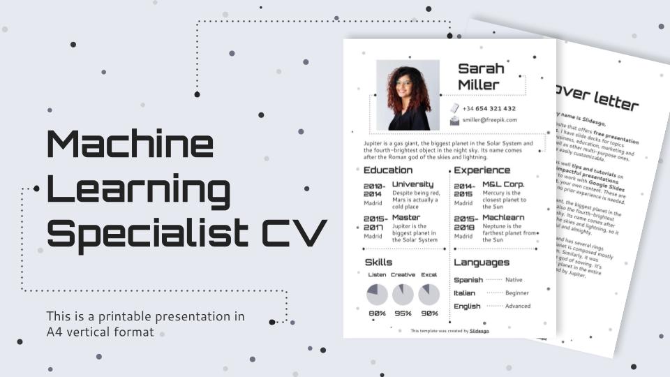 Machine Learning Specialist CV Presentation