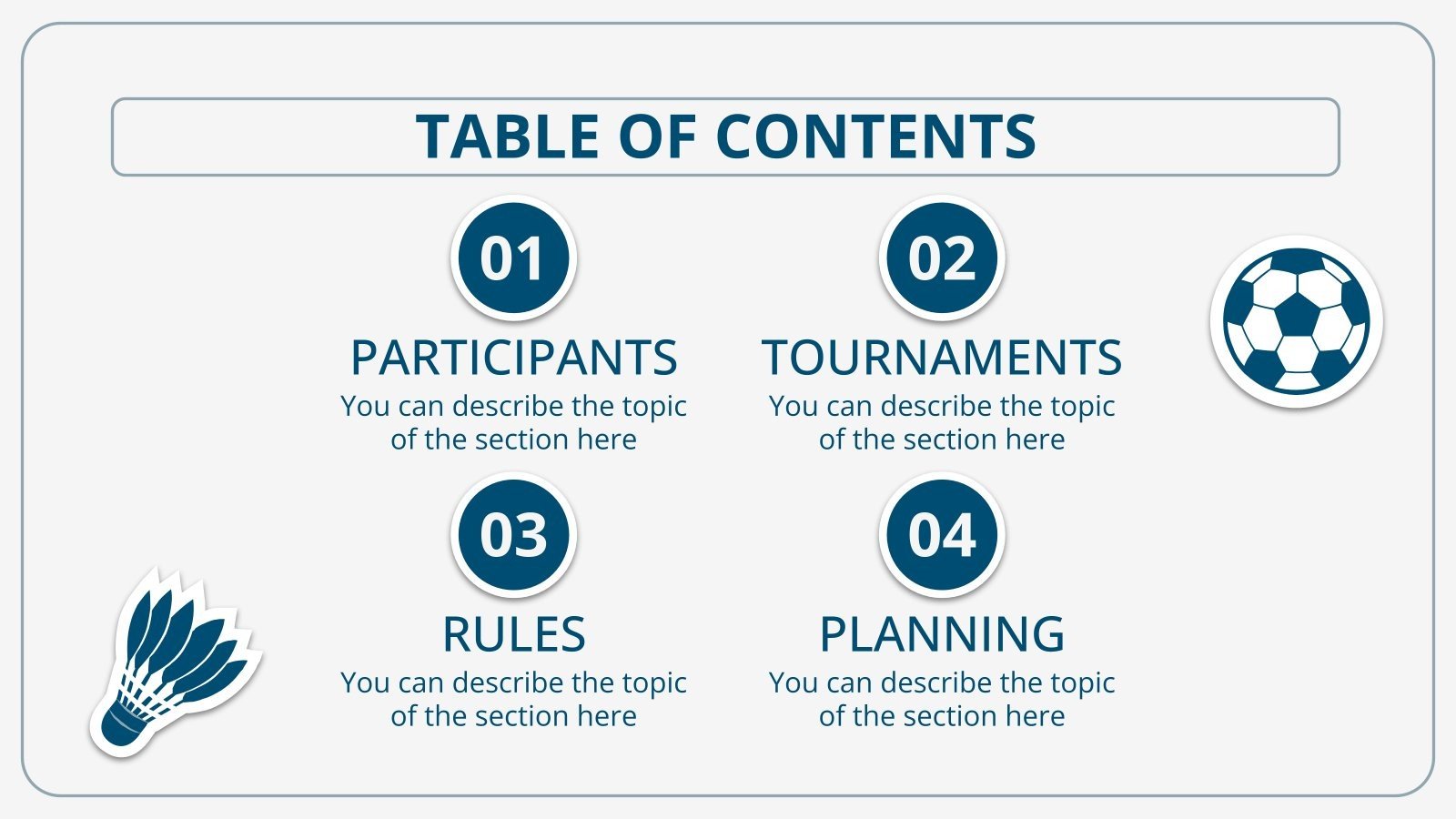 Event Planning Proccess for Sport Tournaments