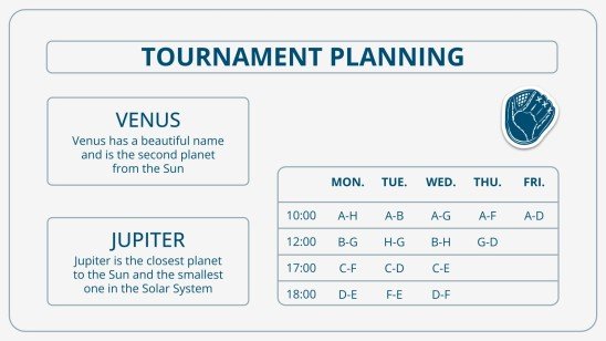 Event Planning Proccess for Sport Tournaments