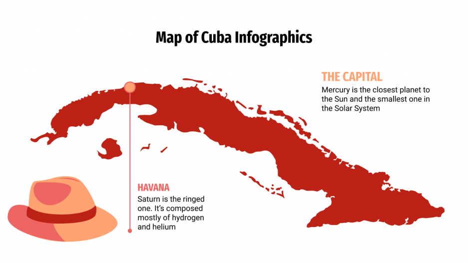 Map of Cuba Infographics for Google Slides and PowerPoint