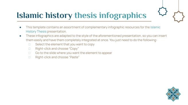 Islamic History Thesis Infographics | Google Slides & PPT