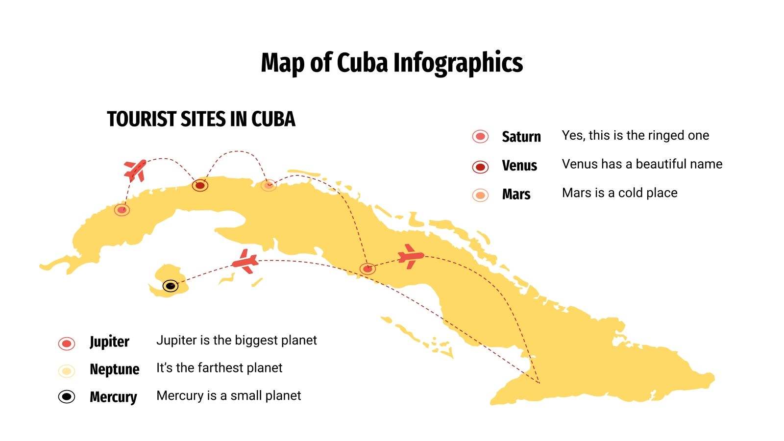 Map of Cuba Infographics for Google Slides and PowerPoint