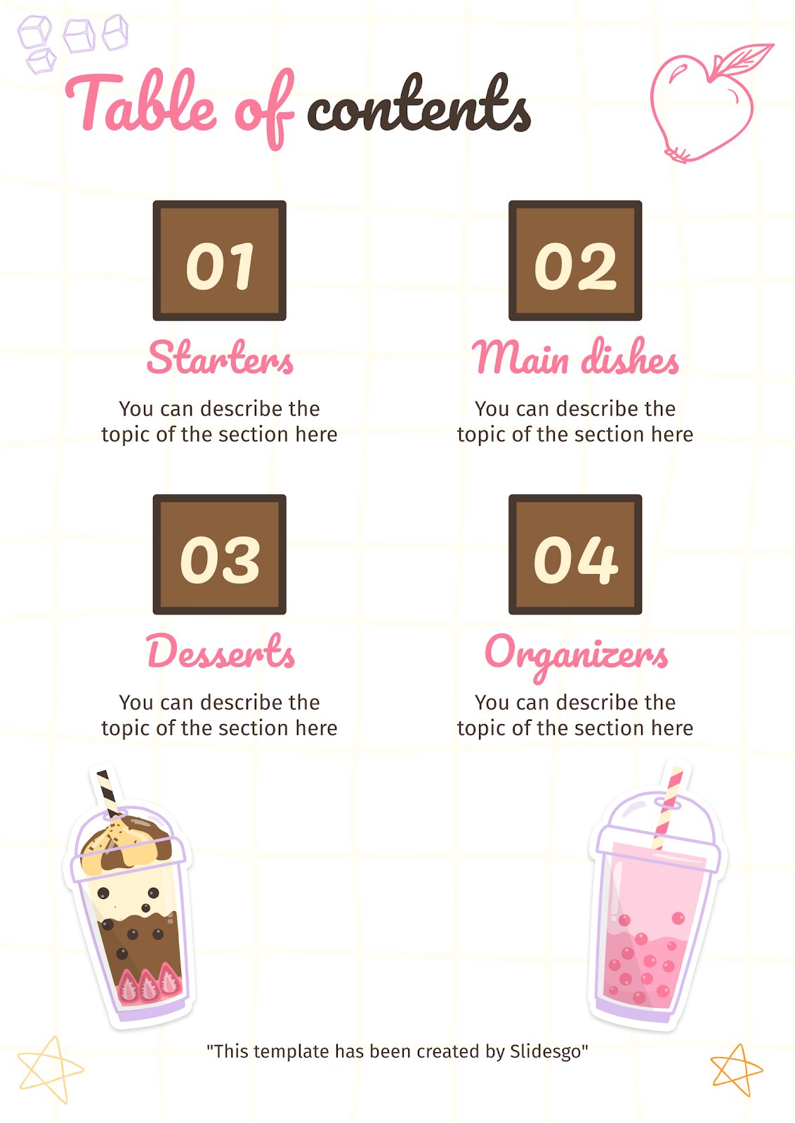 Livro de receitas de chá com leite | Google Slides e PowerPoint