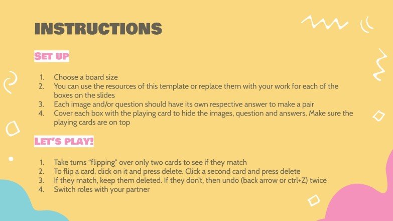 Memory Game Google Slides theme & PowerPoint template