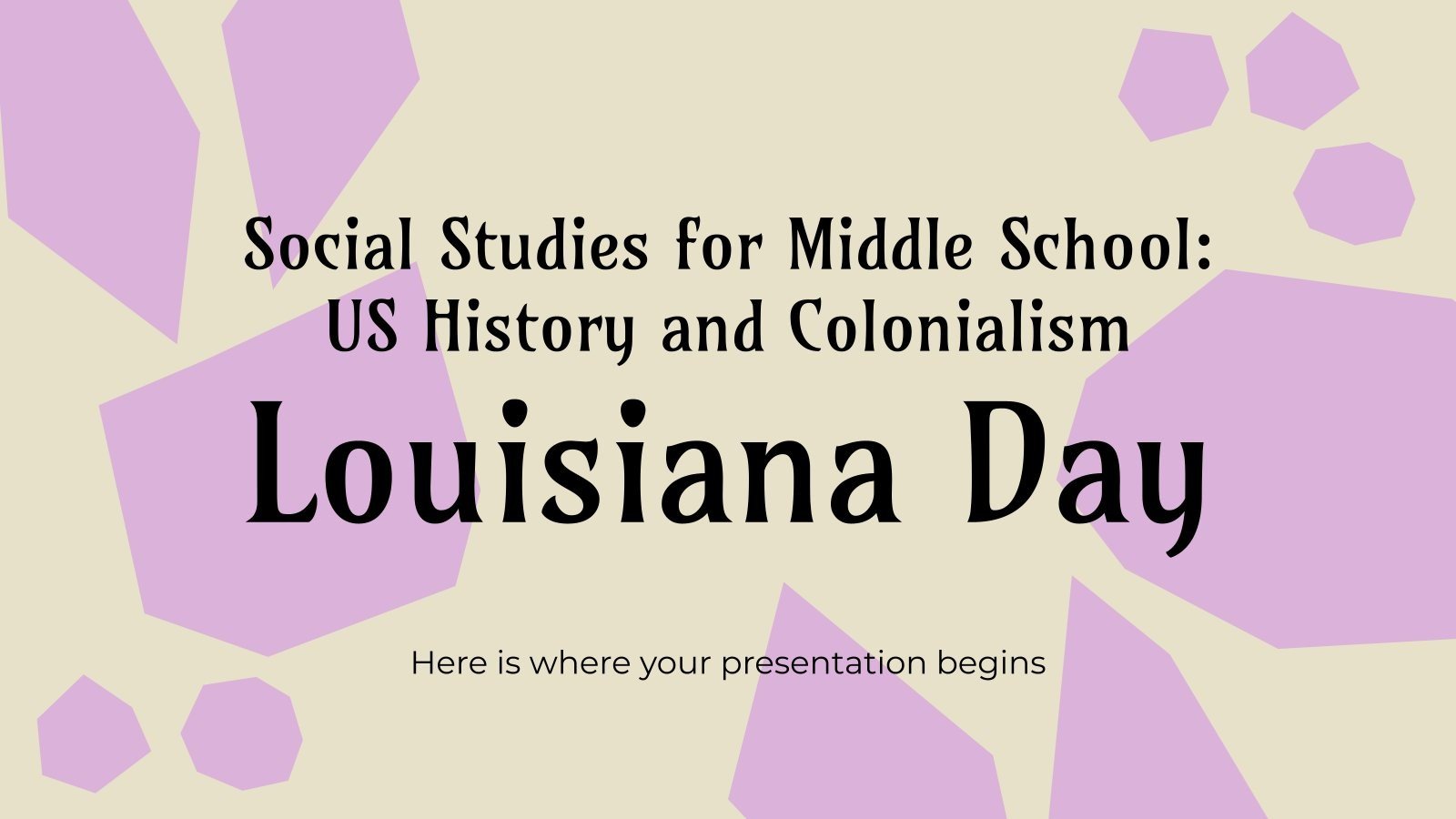 Social Studies: US History and Colonialism - Louisiana Day