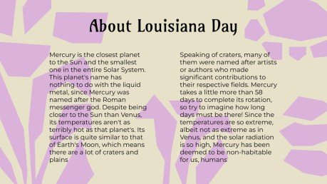 Social Studies: US History and Colonialism - Louisiana Day