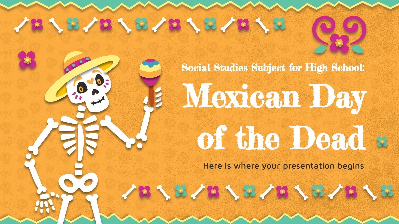 Sociales para secundaria: Día de Muertos | Google Slides y PPT