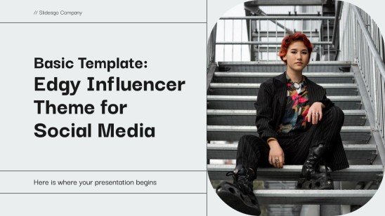 Edgy Influencer Theme for Social Media | Google Slides & PPT
