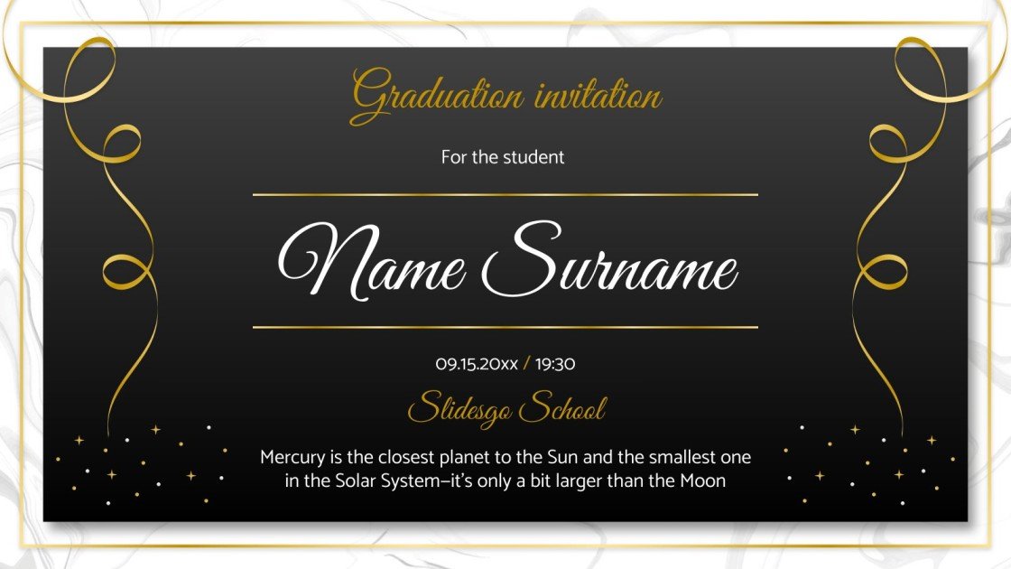 Graduation Invitations for College | Google Slides & PPT