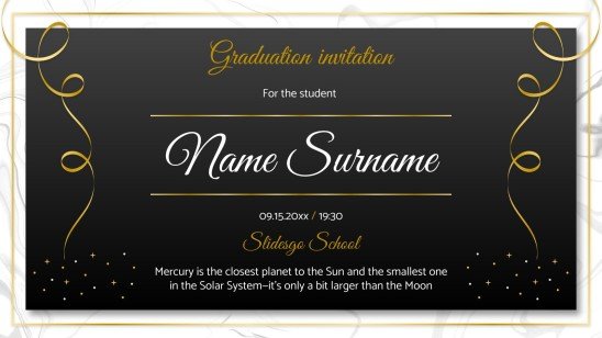 Graduation Invitations for College | Google Slides & PPT