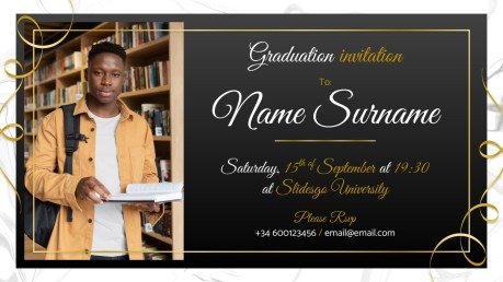 Graduation Invitations for College | Google Slides & PPT