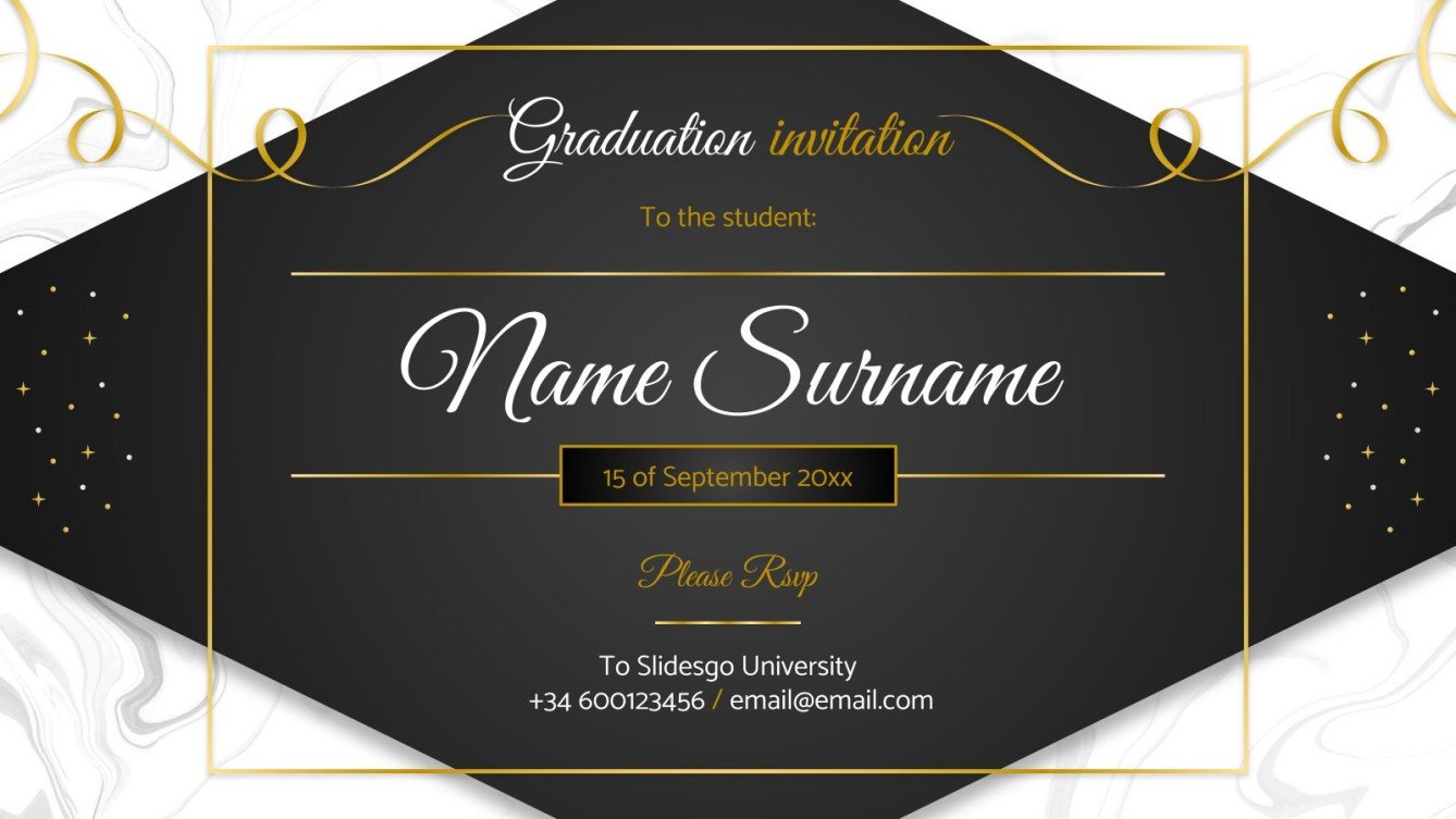 Graduation Invitations for College | Google Slides & PPT