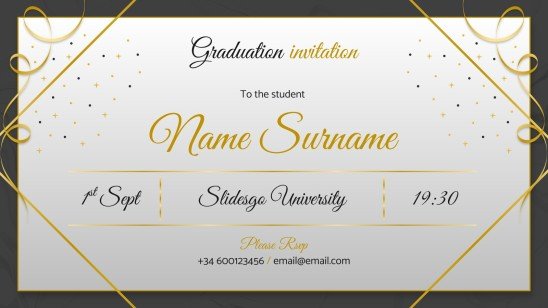 Graduation Invitations for College | Google Slides & PPT